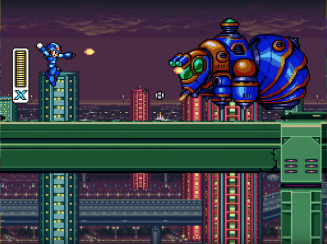mega man x snes controls