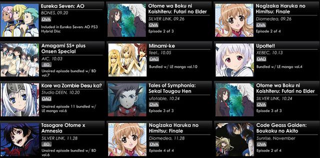 fall chart anime
