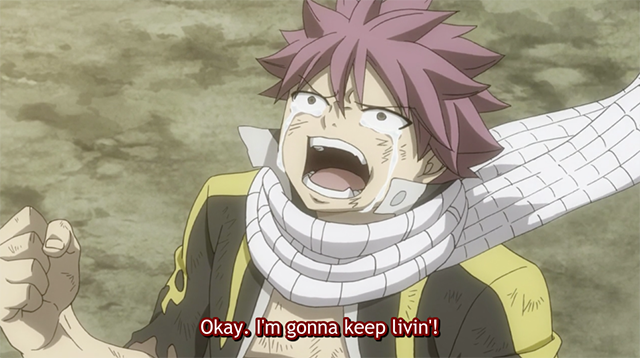 natsu crying