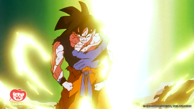 Goku First Super Saiyan Transformation