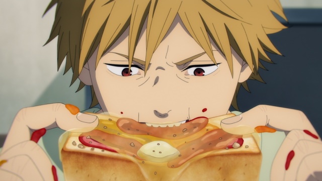 anime guy eating bread