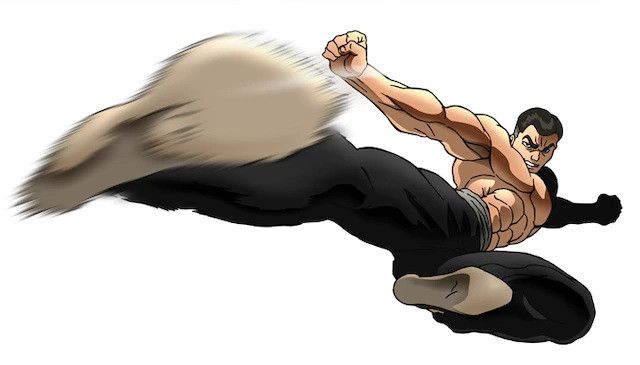 Anime Flying Kick