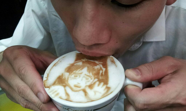 latte art theme
