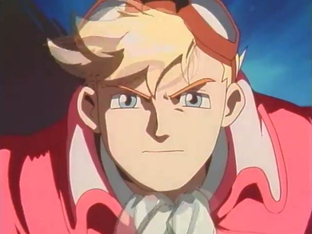 Edward Falcon, conforme ele aparece no anime de Power Stone