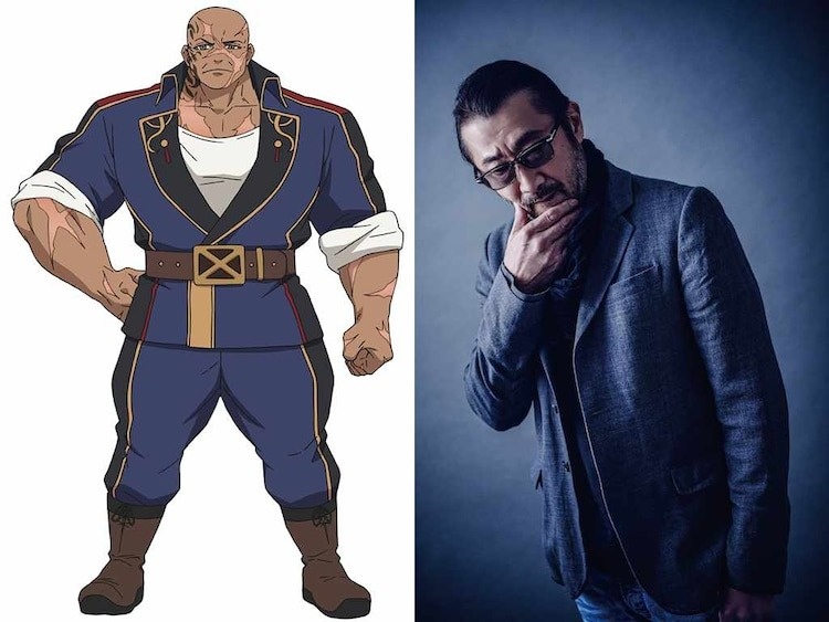 A promotional image of Gark Welter and his voice actor, Akio Otsuka, from the upcoming Let This ...