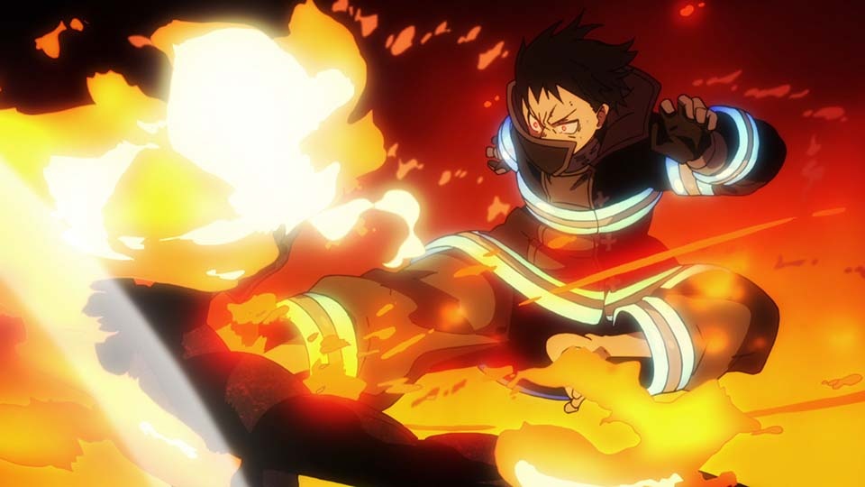 fire force blue flames