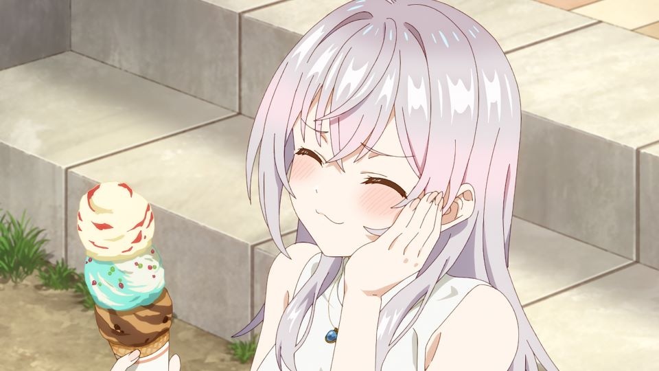 Ragazza Anime Che Guarda Oltre La Base Della Spalla