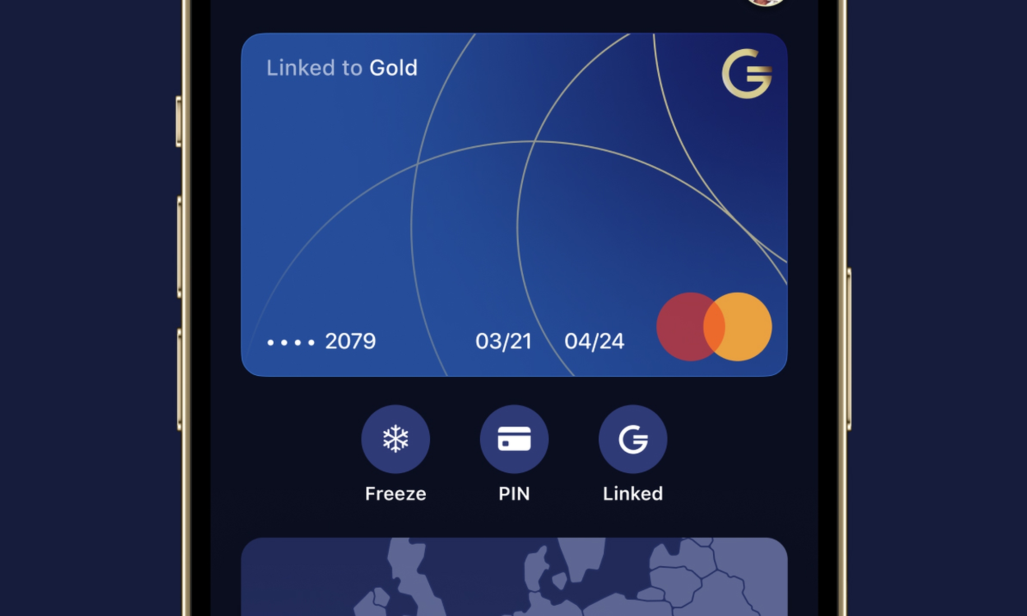 Glint card controls | Buy, Save & Spend Physical Gold