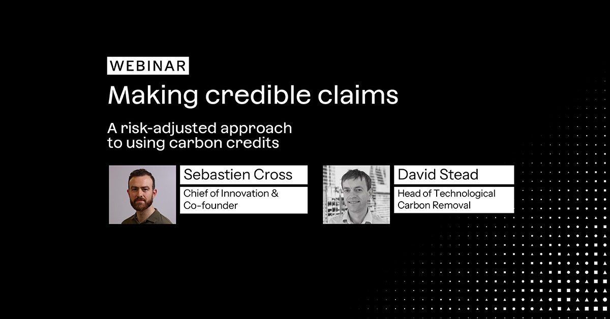 Webinar - Making Credible Claims | BeZero Carbon