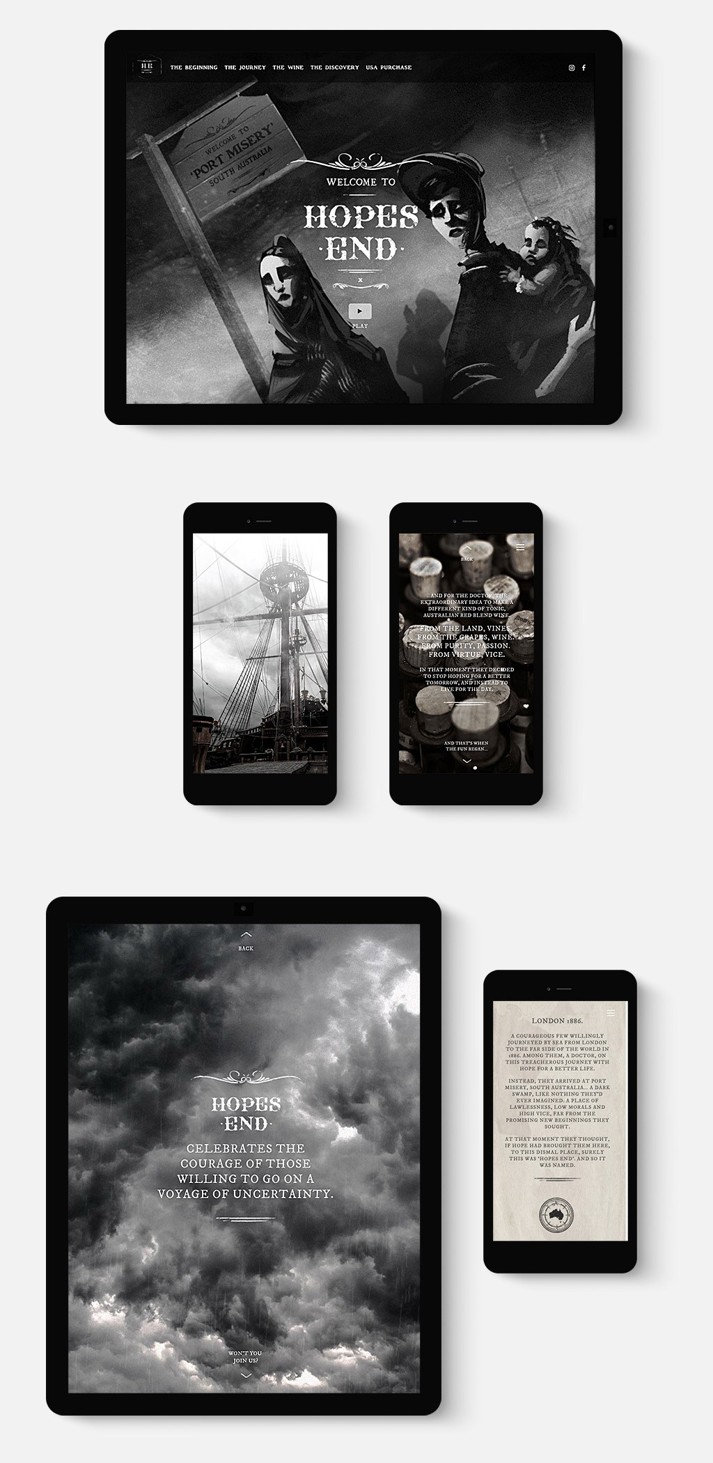 Selected work - Hopes End wines