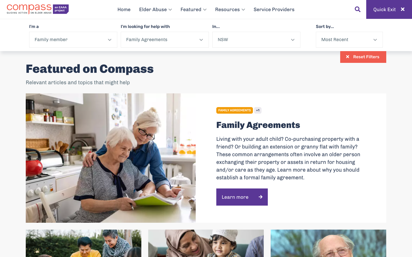 Selected work - Compass
