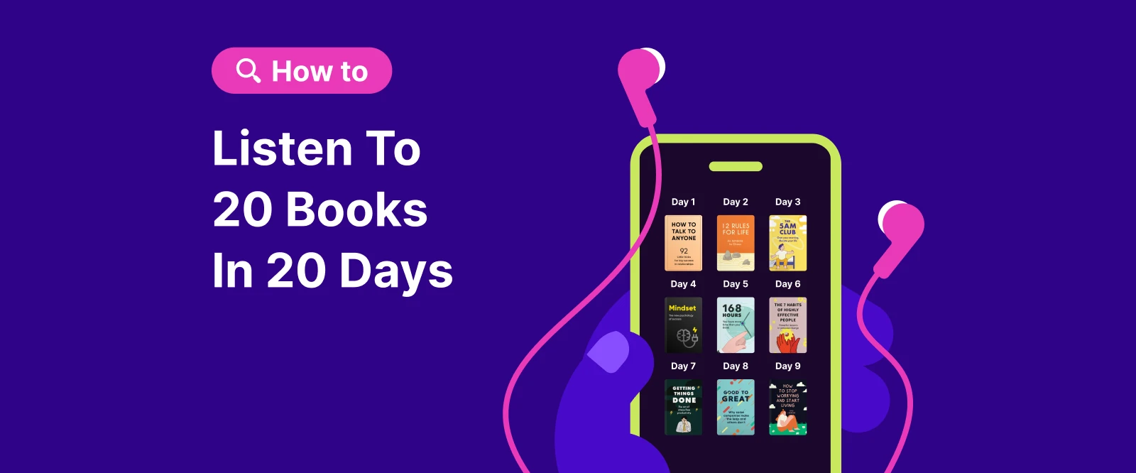 How to Listen to 20 Books in 20 Days: A Complete Guide