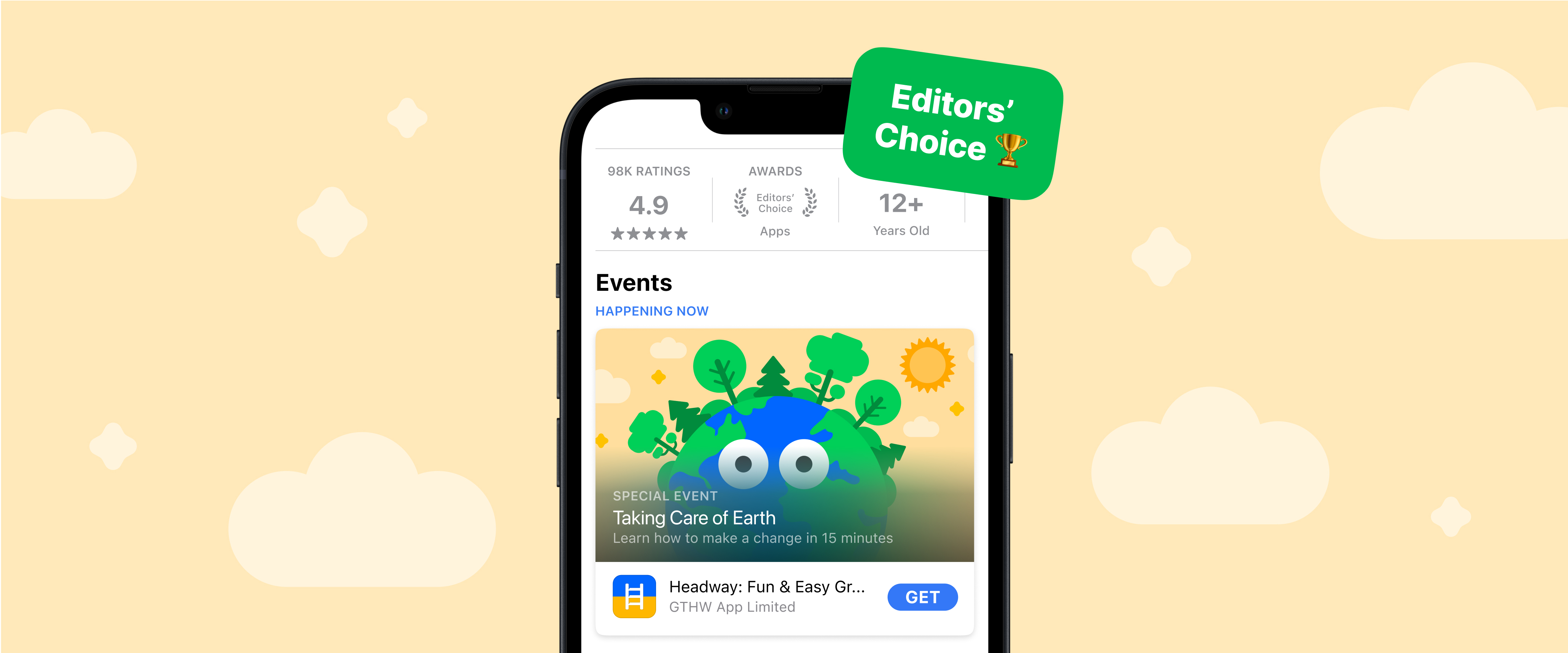 Apple highlights the Headway self-growth app with its Editors' Choice badge