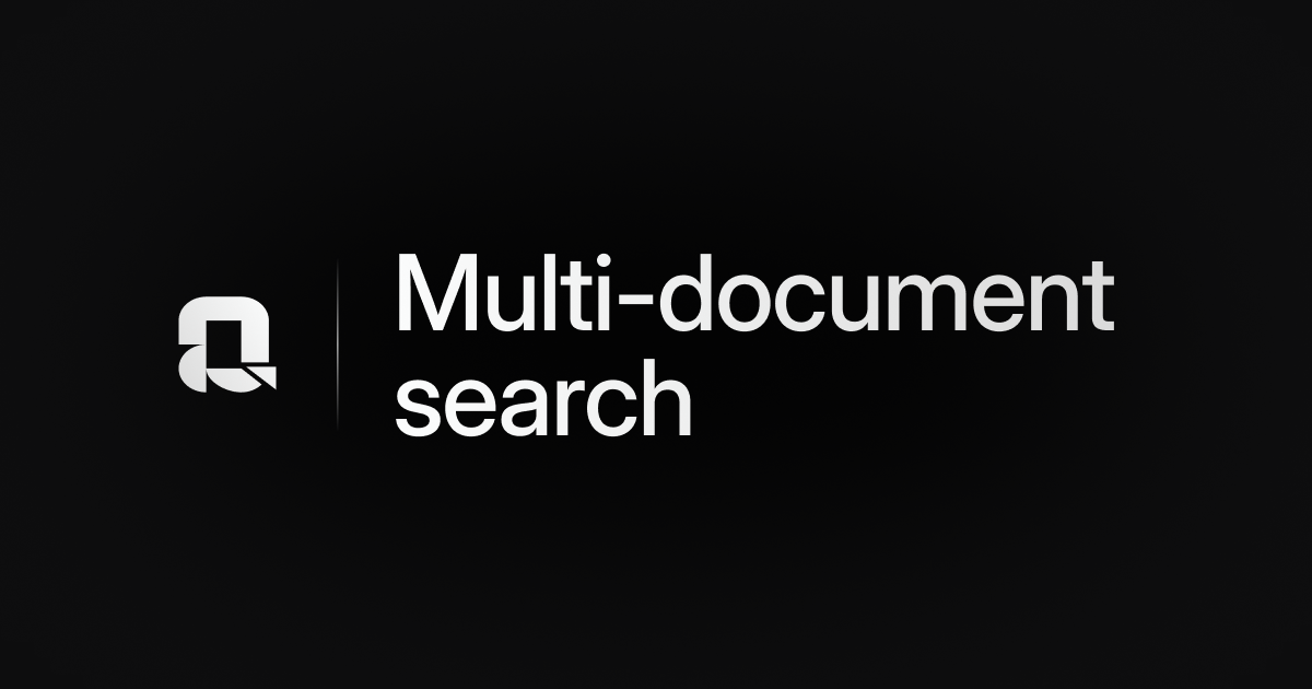 Multi-Document Search – First-Party Company Data in One Search