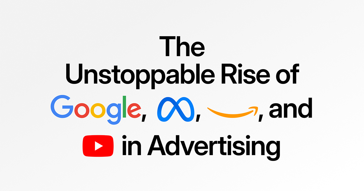 The Rise of Google, Meta, Amazon, and Youtube in Advertising