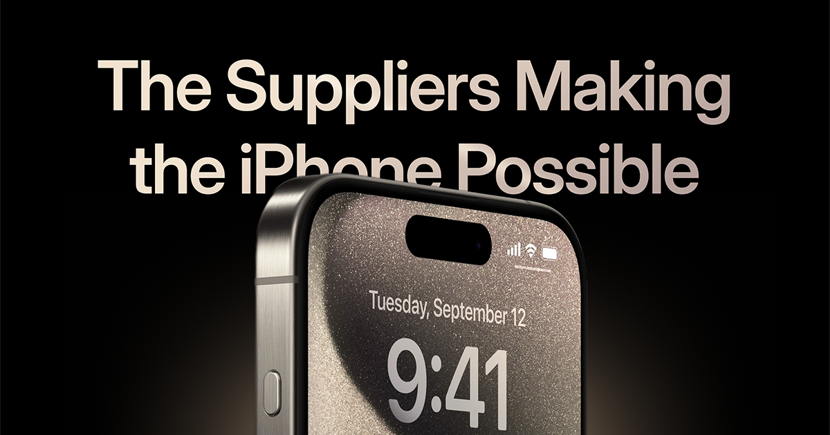The Suppliers Making the iPhone Possible