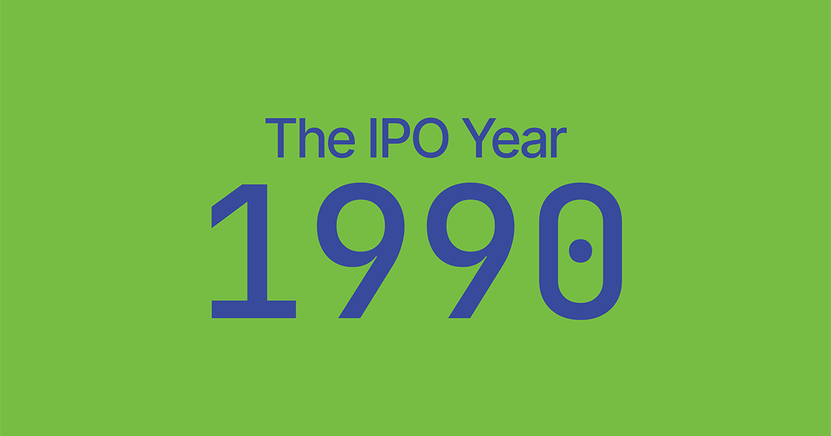 Companies That Had Their IPO in 1990: The Recession Kicks Off