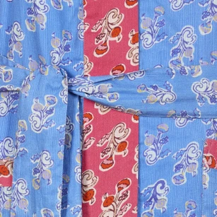 Organic Cotton Patchwork Dressing Gown in Raspberry | Brora