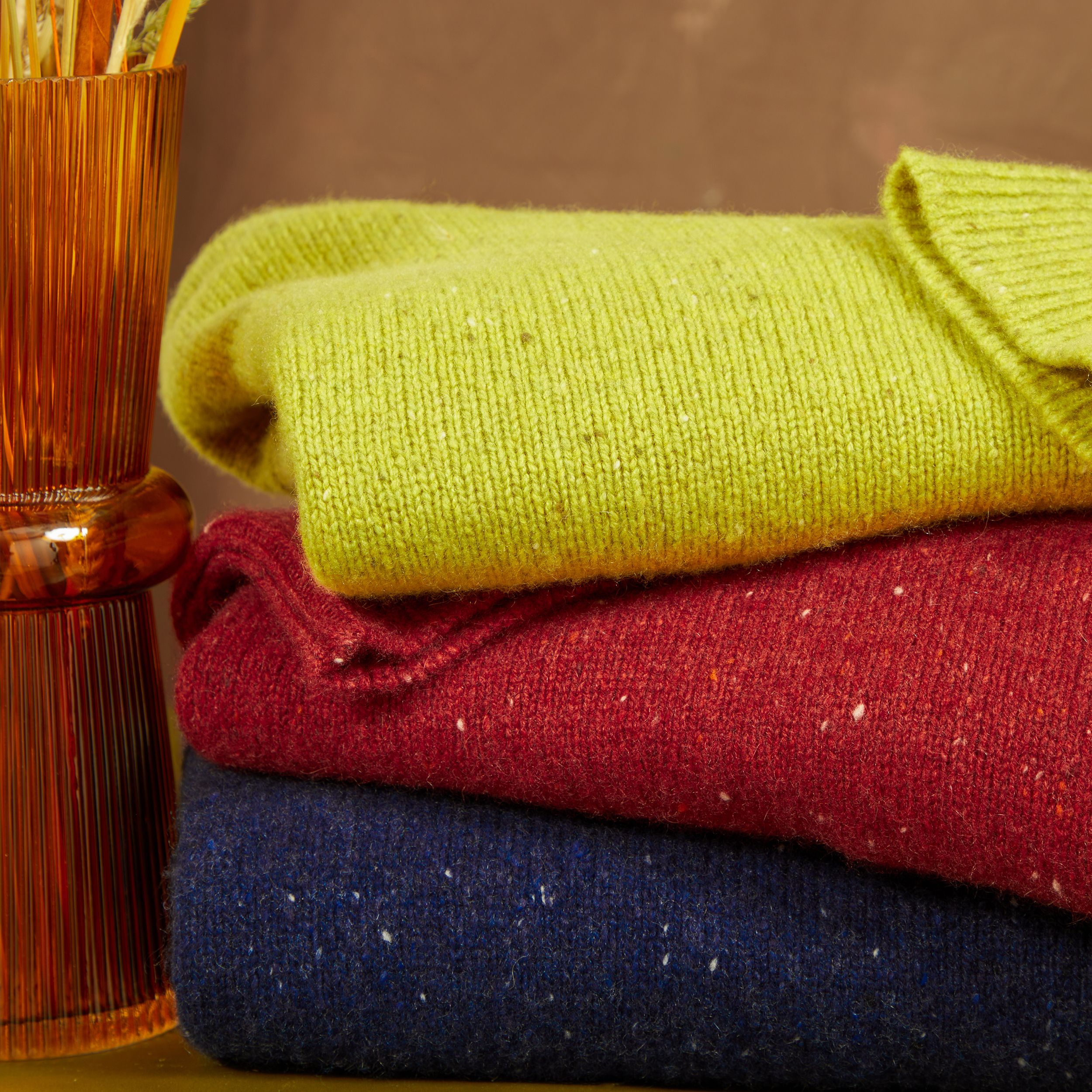 Blue Donegal Cashmere Jumper | Women's Jumpers | Brora Fashion