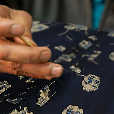 Green Gingham Chelsea Collar Blouse | Women's Shirts | Brora Fashion