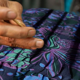 Blue Silk Hydrangea Blouse | Women's Blouses | Brora Sale