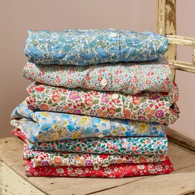 Mosaic Liberty Print Jersey Turtle Neck | Womenswear | Brora