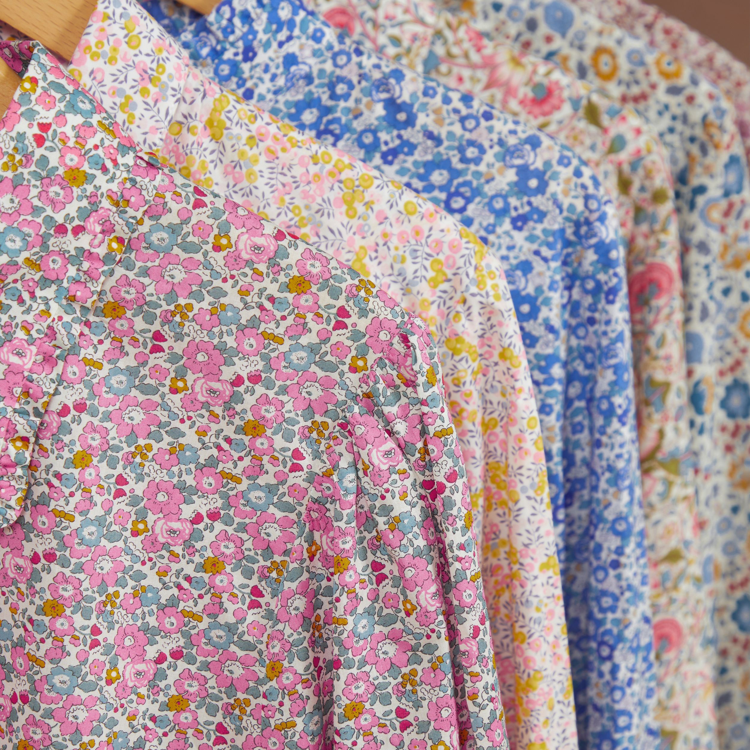 Liberty Print Organic Cotton Blouse in Rose Bloom | Brora