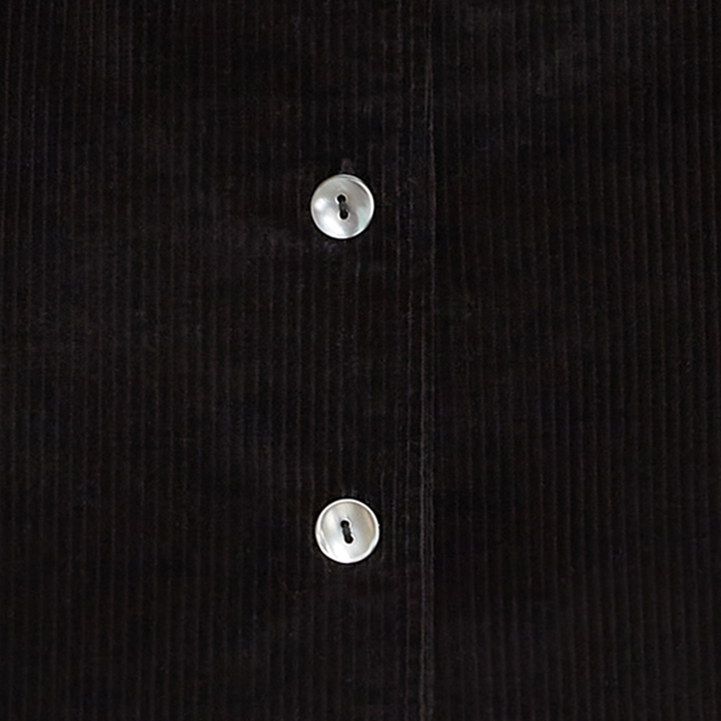 Corduroy Button Through Skirt in Black | Womenswear | Brora