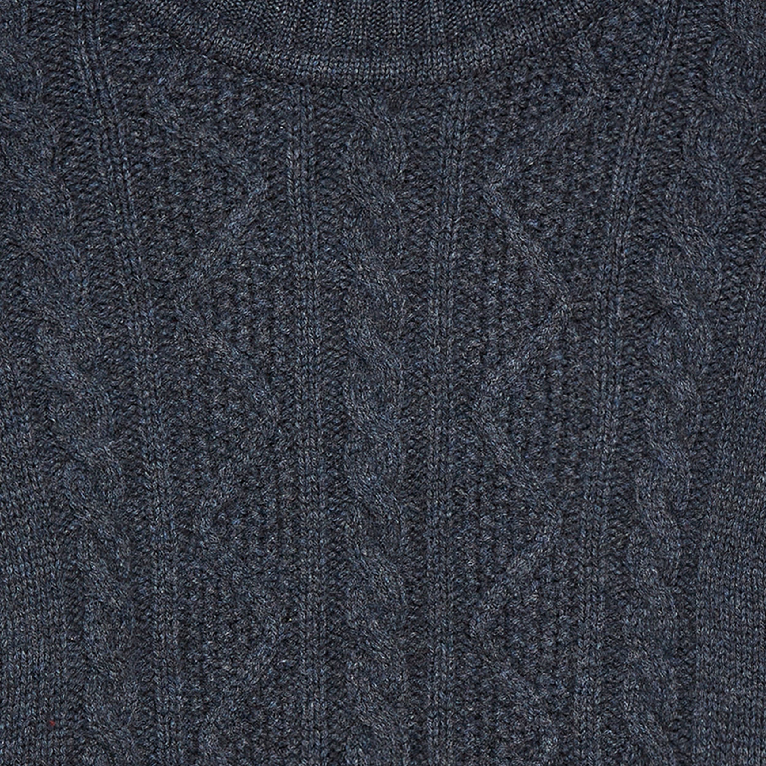 Grey Cable Polo Neck | Women's Polo Necks | Brora Fashion
