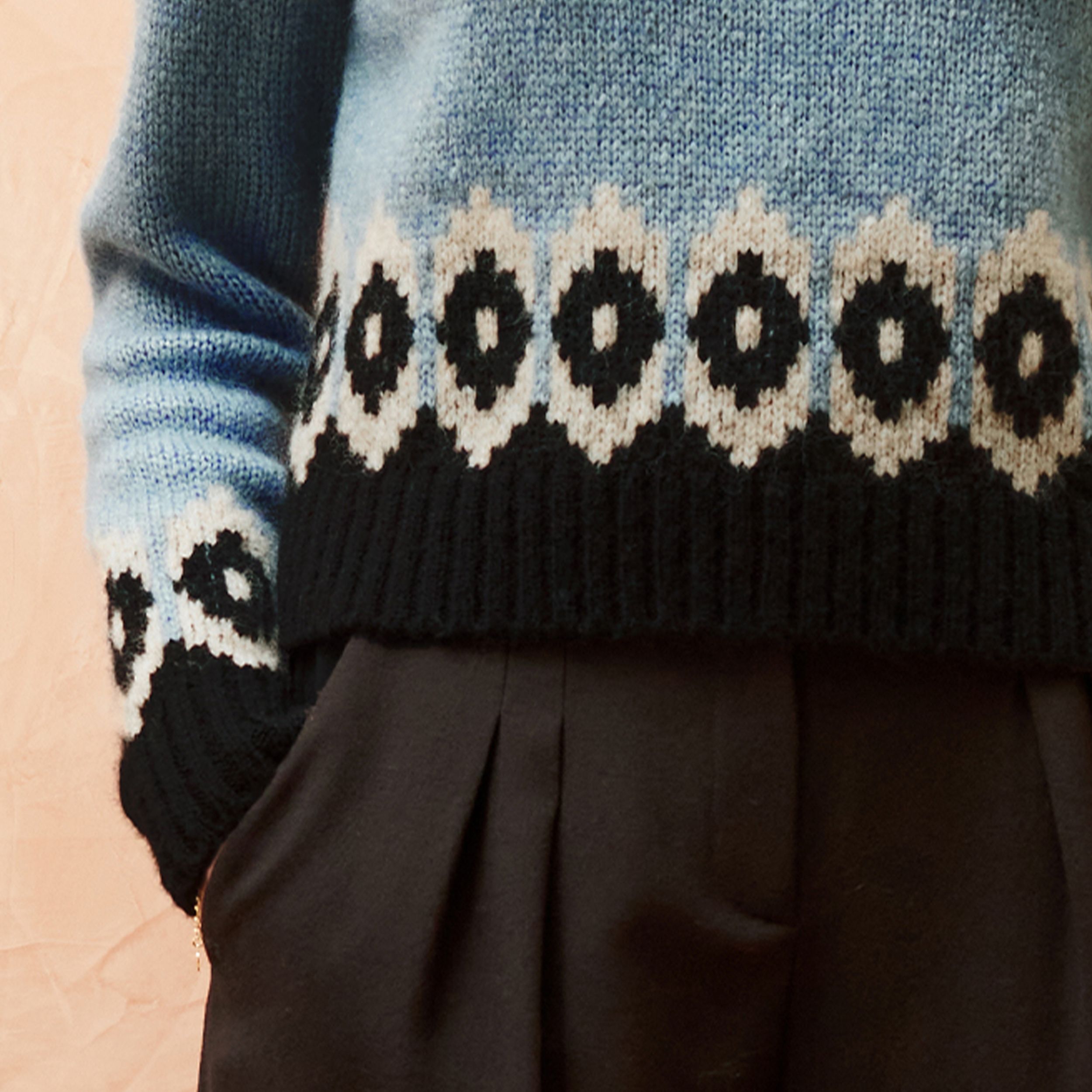Blue Fair Isle Jumper | Women's Jumpers | Brora Fashion