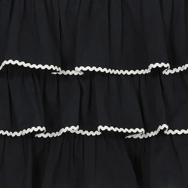 Black Organic Ric Rac Skirt | Women's Skirts | SKYE by Brora
