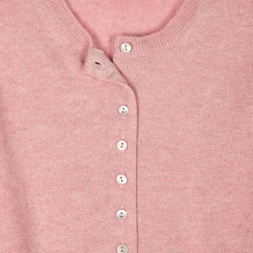 Cashmere Cropped Cardigan in Shell | Women's Knitwear | Brora