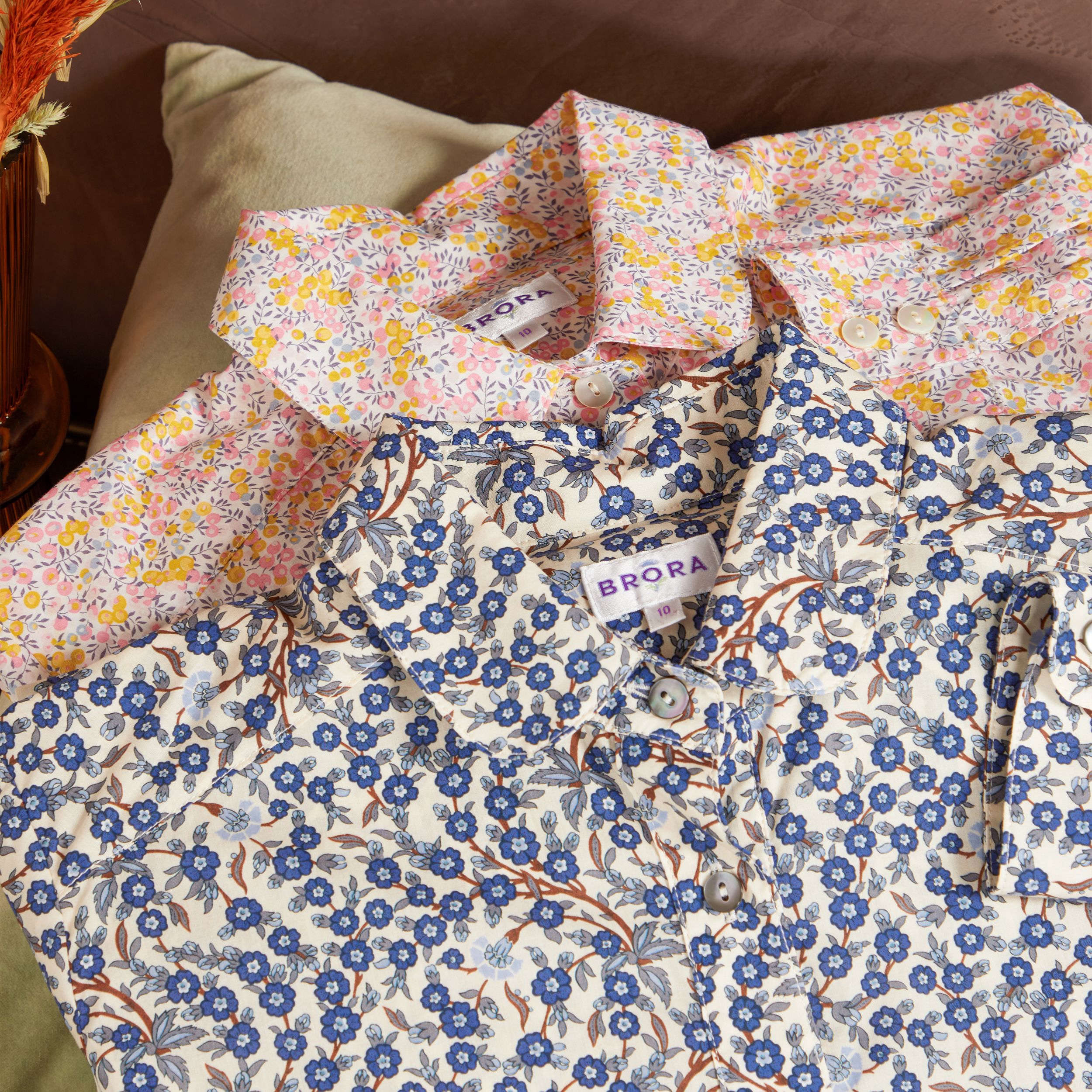 Liberty Print Organic Tana Lawn Shirt in Candy berry | Brora