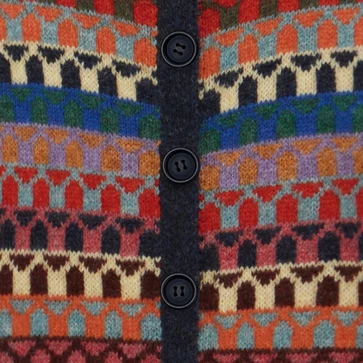 Navy Wool Folk Cardigan | Women's Cardigans | Brora Fashion