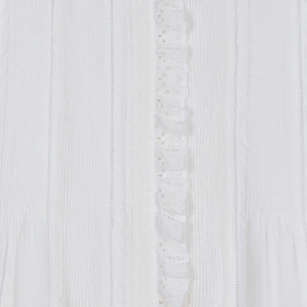 White Organic Cotton Pintuck Blouse | Womenswear | Brora