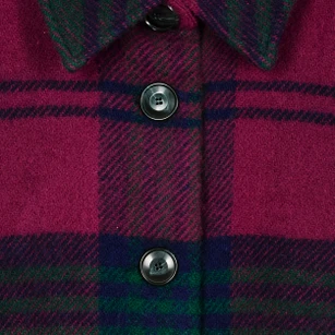 Wool Blanket Jacket in Mulberry | Women's Jackets | Brora UK