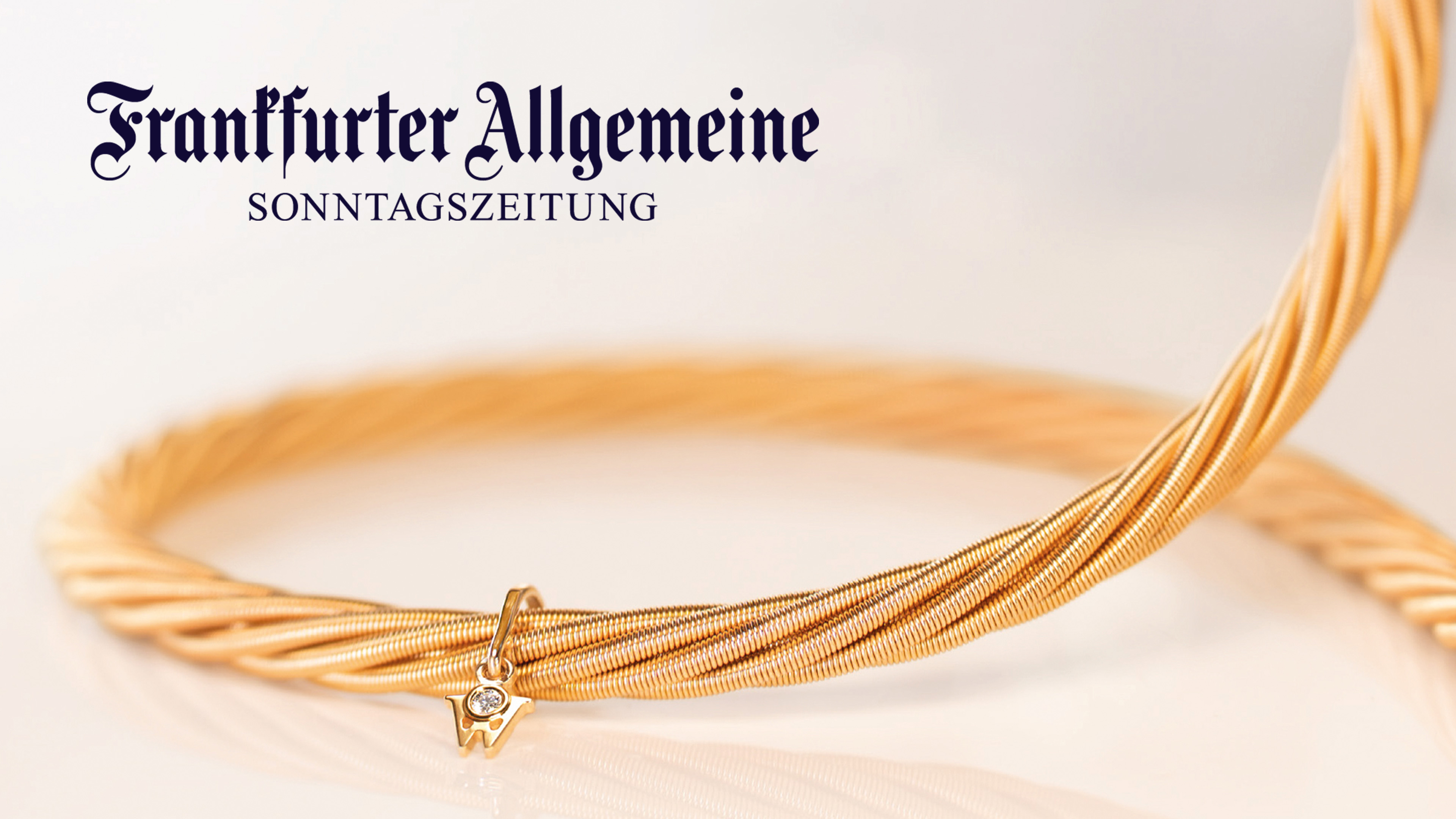 Wellendorff im Rampenlicht der Frankfurter Allgemeinen Sonntagszeitung.