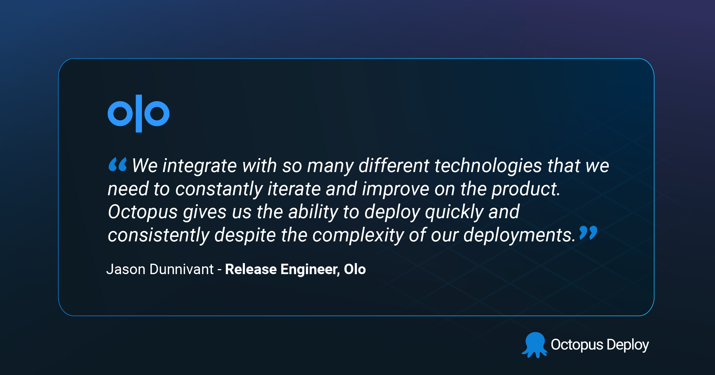 Olo deploys hundreds of microservices twice daily with Octopus - Octopus Deploy