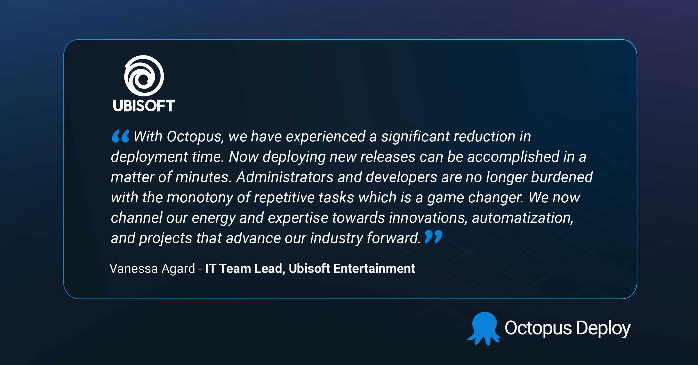 Ubisoft can deploy new releases in minutes with Octopus Deploy ...