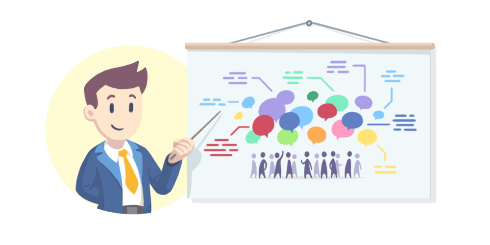 Customer Engagement Cartoon