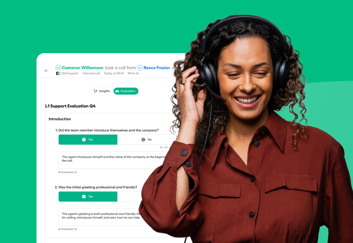 Coach sales and customer support teams with AI-powered call scoring ...