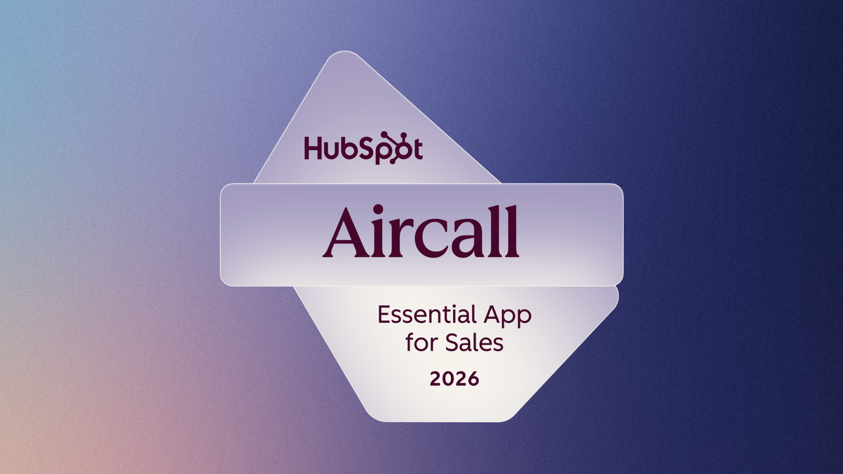 Aircall named HubSpot Essential App for Sales 2026 | Aircall