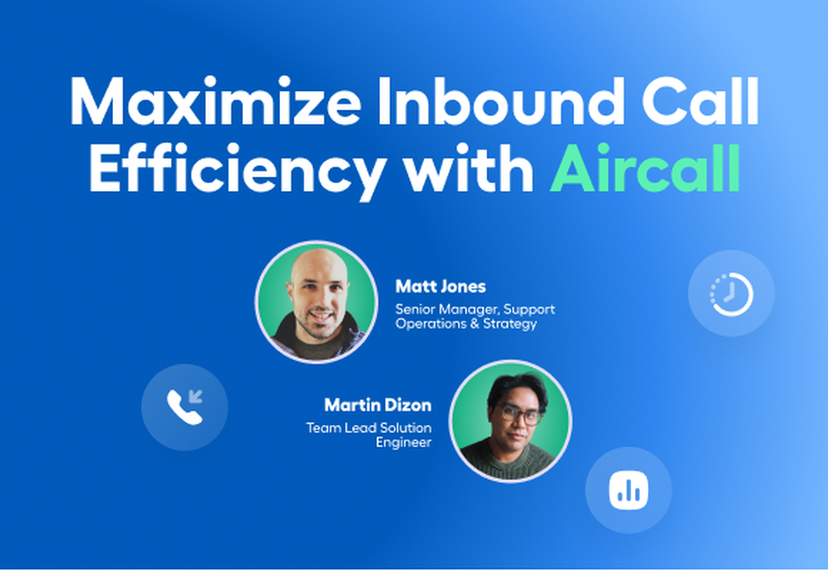 Inbound call efficiency: Analytics & Smart Routing | Aircall