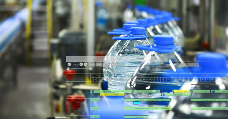 Production scheduling board for finite capacity scheduling