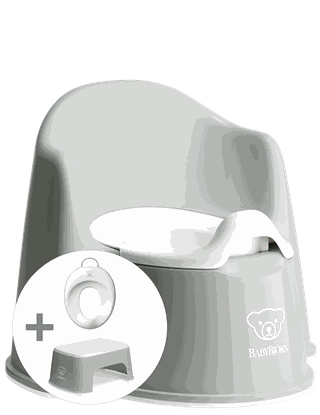 Potty Training Bundle Gray/White