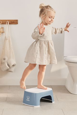 Step Stool Deep blue/White