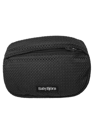 Pocket pouch for baby carrier in black mesh - BabyBjörn