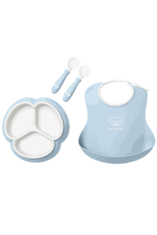 Mealtime Set 4 Set Powder Blue BabyBjörn
