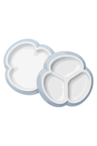 Baby Plate Set 2 pack Powder Blue BabyBjörn
