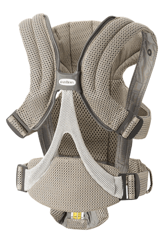 Baby Carrier Free in Beige Gray 3D Mesh - BabyBjörn